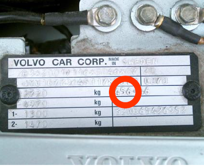 Waar vind je de Volvo kleurcodes? | handleiding | AutolakGigant