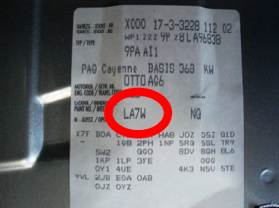 Waar vind je de Porsche kleurcodes? | handleiding | AutolakGigant